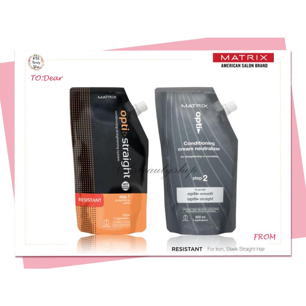 Matrix Opti-Straight Cream Set 500ml | Shopee Philippines