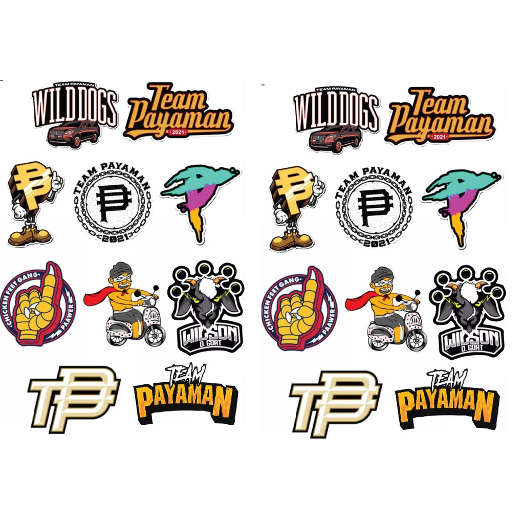 Team Payaman Sticker 20 PIECES Package - Weather Proof - Long Lasting ...