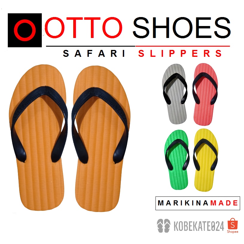 (ORANGE) SAFARI Slippers🇵🇭 / MARIKINA Made/OTTO Shoes | Shopee Philippines