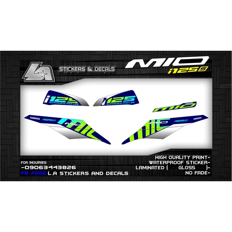 2020 mio i 125 stock decals sticker | Shopee Philippines