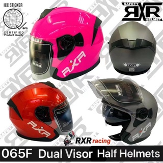 Rxr Half Face Dual Visor 065F For Motorcycle With ICC (BPS) LARGE ONLY | Shopee Philippines