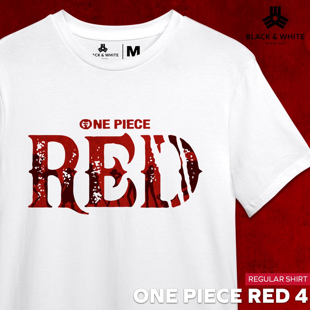ONE PIECE RED 4th Regular or Oversize T-Shirt by AIZENSKYE | ONE PIECE ...