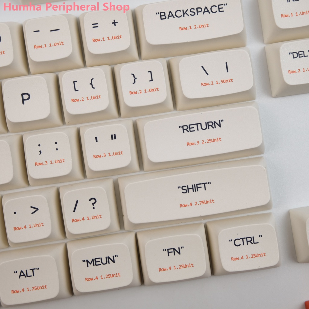 Humha PLASTIC keycap 157 keys PBT material Dye-Sublimation XDA profile ...