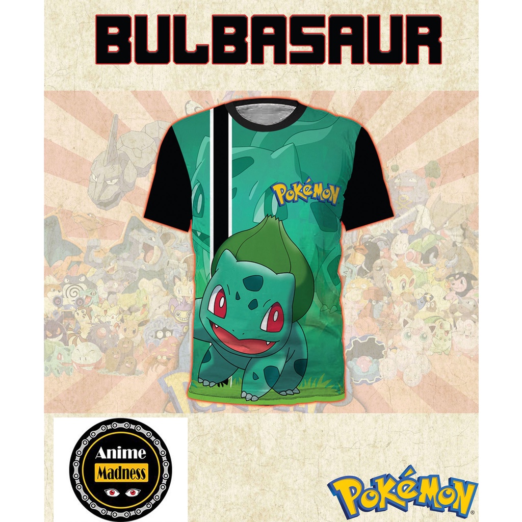 Pokemon Sublimation Tshirt version 2 | Shopee Philippines