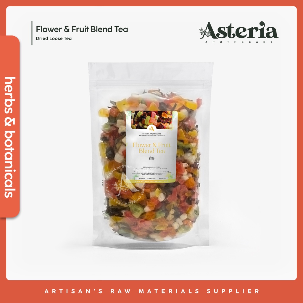 Dried Flower & Fruit Tea Blend | Herbal Tea | Tisanes | Leaf Tea 50g ...
