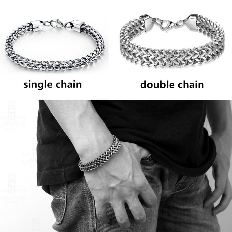 Brand new men's fashion stainless steel bracelet,simple style stainless ...