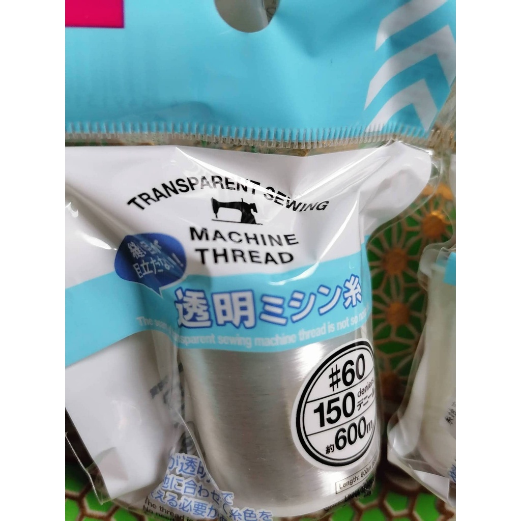 Daiso Japan Transparent Sewing Machine Thread 600M Clear Sewing Thread ...