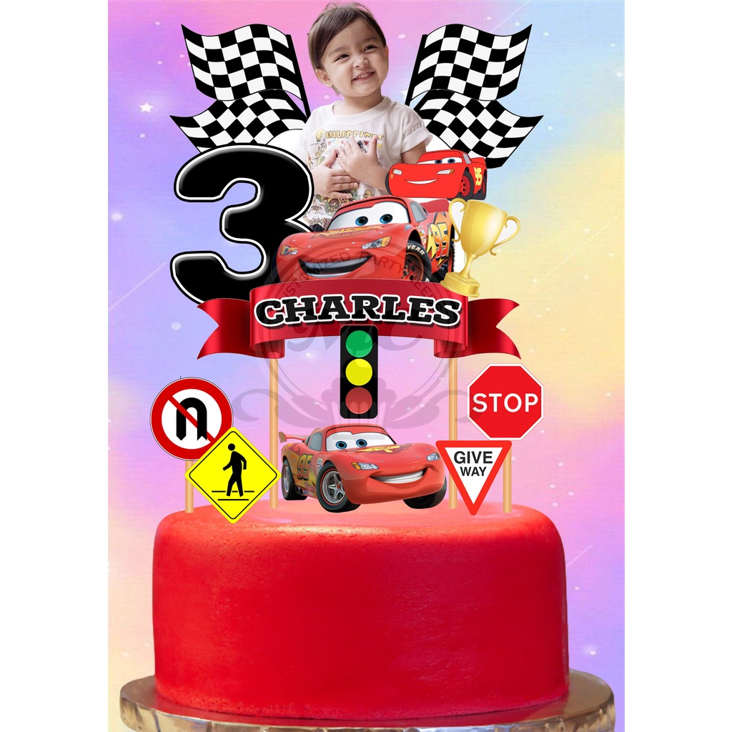 cars theme cake topper (D5) | Shopee Philippines