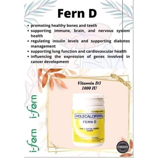 FERN-D 60 AND 120 SOFTGEL CAPSULES | Shopee Philippines