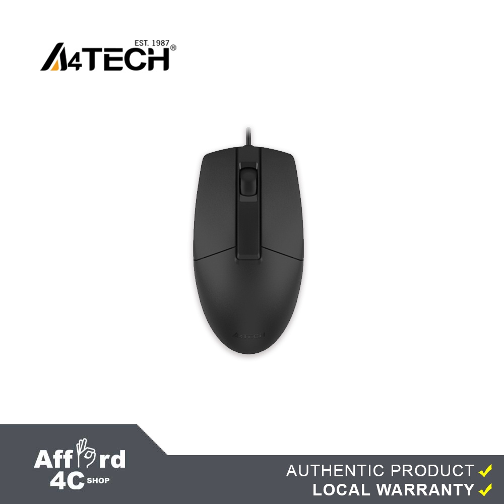 A4tech OP-330 3D Optical wired Mouse Black USB | Shopee Philippines