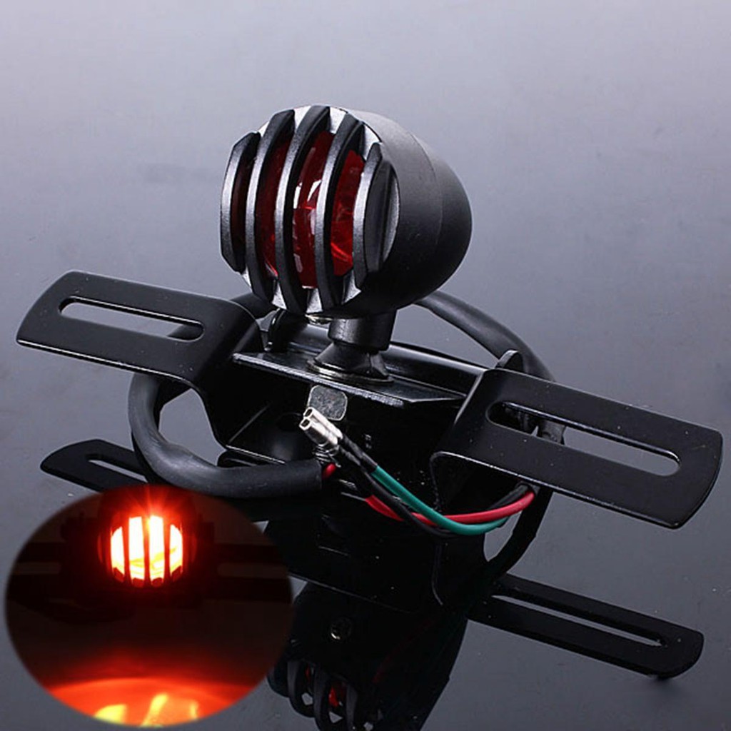 MOTORCYCLE BULLET TAIL LIGHT GRILL TAIL LIGHT ALLOY 819 [MOON RISING ...