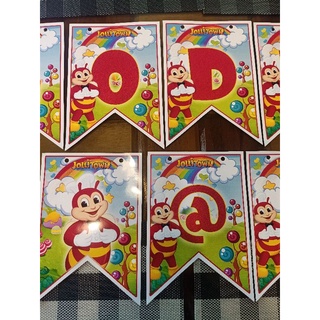 Jollibee Name Party Banner (Per Letter) | Shopee Philippines
