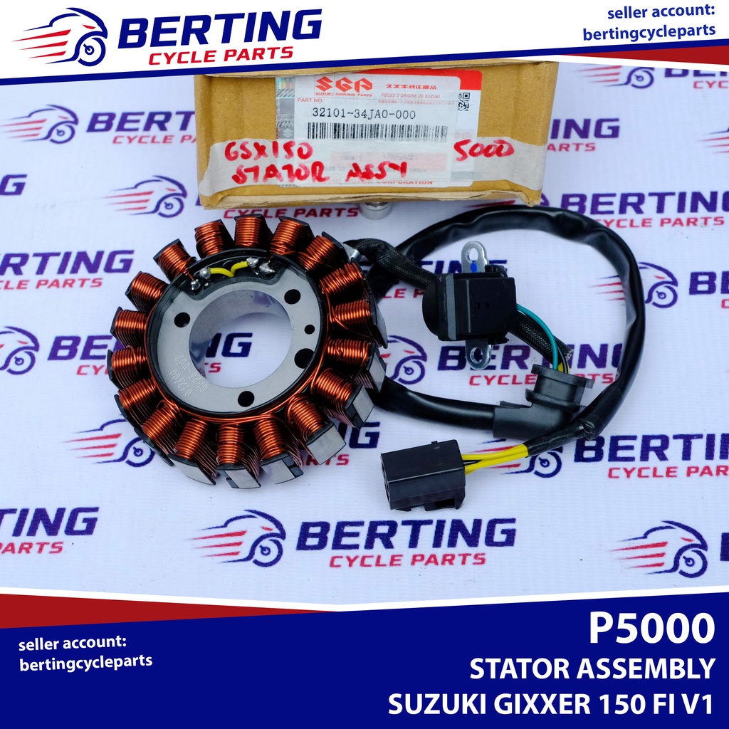 SGP STATOR ASSEMBLY Suzuki Gixxer 150 Carb and FI V1 Genuine 32101 ...