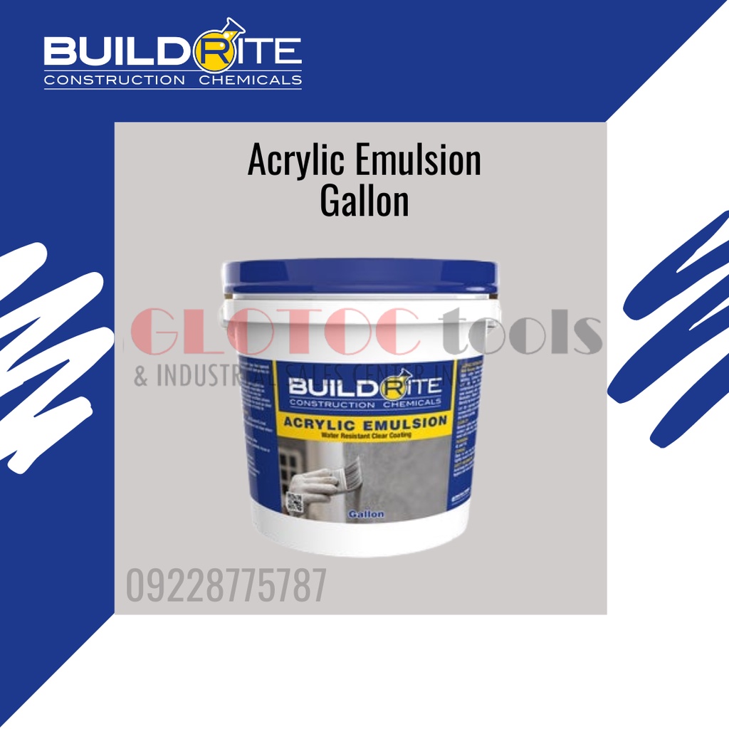 BUILDRITE ACRYLIC EMULSION (Gallon) | Shopee Philippines