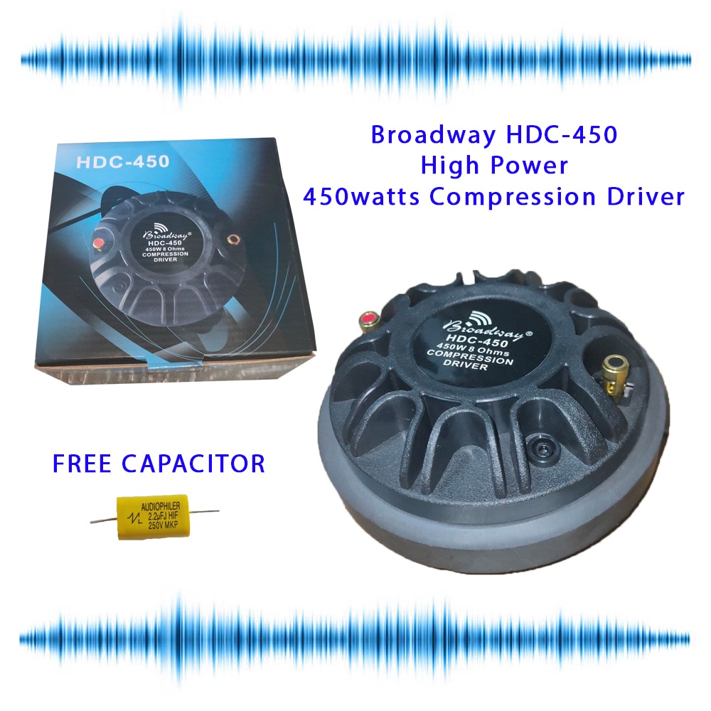 450watts Compression Driver Unit Broadway HDC-450 450w Broadway Tweeter ... 450watts Compression Driver Unit Broadway HDC-450 450w Broadway Tweeter ...