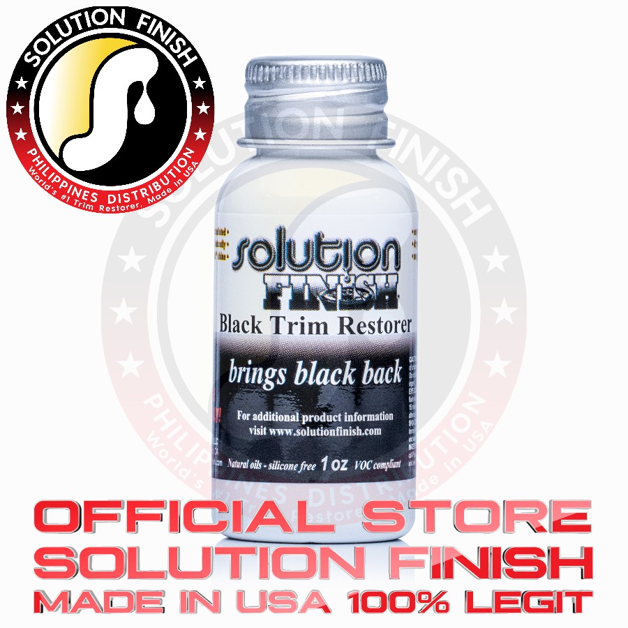 Solution Finish Black Trim Restorer 30ml (1oz.) MADE IN USA | Shopee ...
