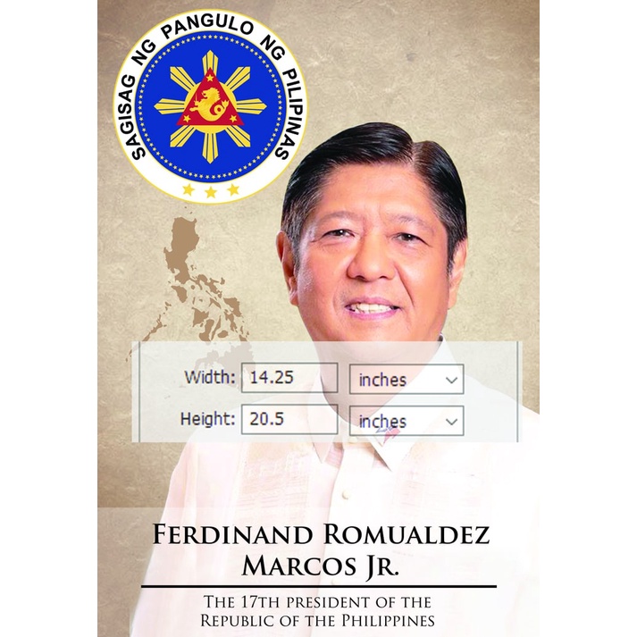 POSTER Pres. Ferdinand "Bong Bong" Marcos, Jr. | Shopee Philippines