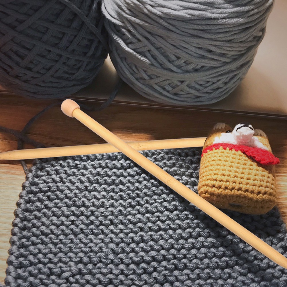1 Pair of Knitting Needles Wooden Knitting Tools Knitting Rods Crochet ...