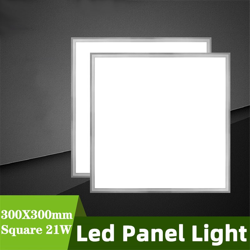 Square Led Panel Light 220v Recessed Ceiling Lamp 21w Office Lighting ...