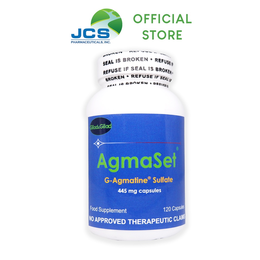 AgmaSet G-Agmatine Sulfate 120 Caps (For Nerve Health) | Shopee Philippines