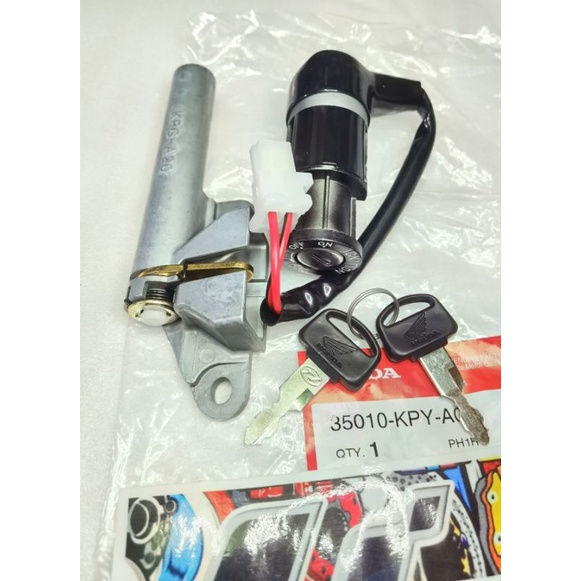 Ignition switch set/Key set Xrm 125/Xrm 110/Wave 100/Wave 125 Honda ...