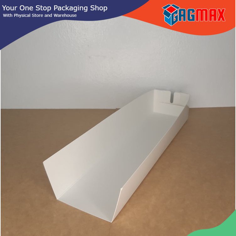 100pcs White Corn dog Box / paper tray with hole 9x1.5 inches | Shopee ...