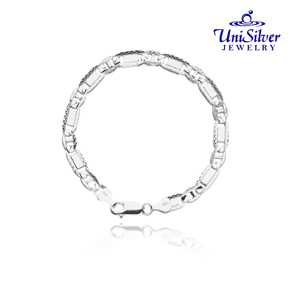 Unisilver 925 Sterling Men's Bracelet (MBH20-032775 1485) | Shopee ...