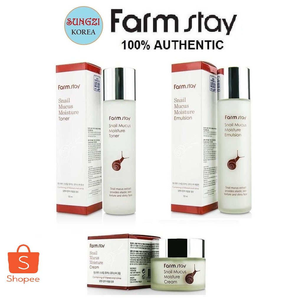 FARM STAY Snail Mucus Korean Cosmetics | Shopee Philippines