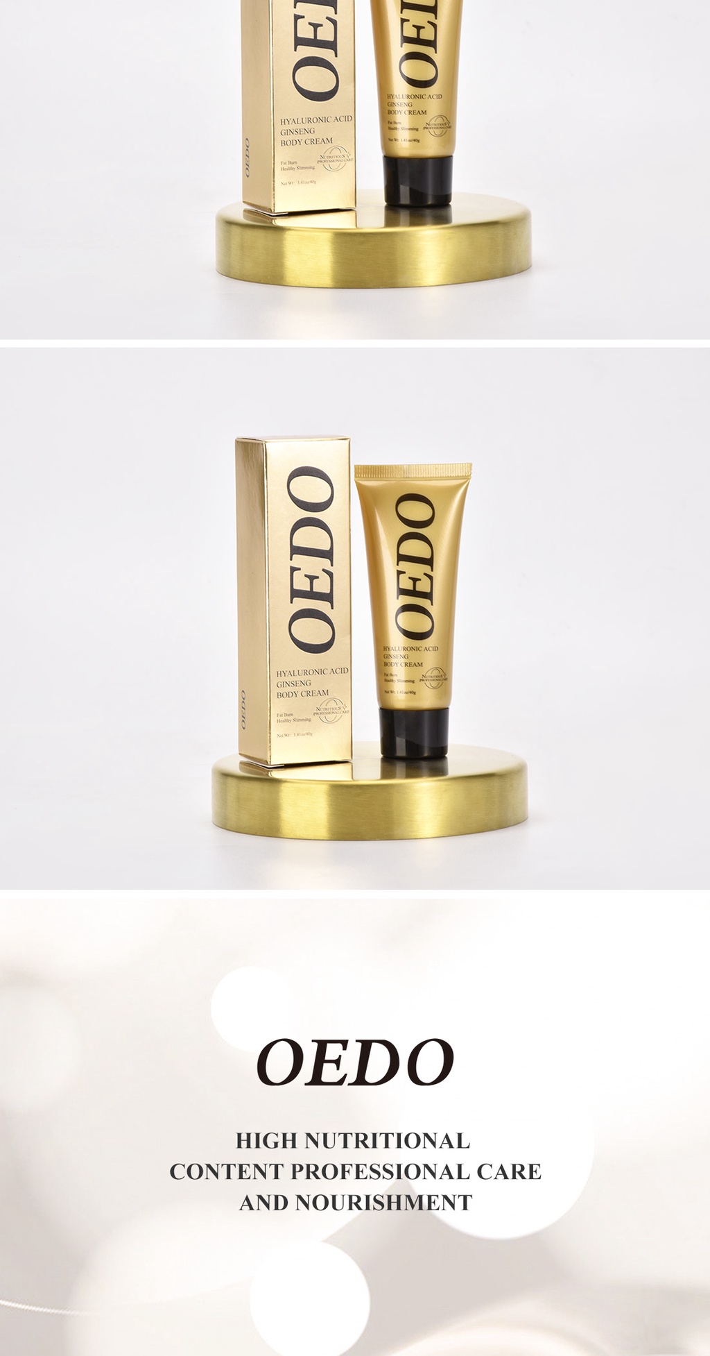OEDO Hyaluronic Acid Ginseng Slimming Cream Reduce Cellulite Lose ...