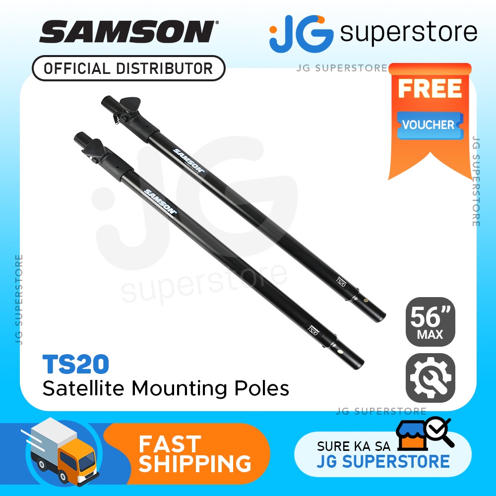 Samson TS20 Aluminum Satellite Mounting Poles Speaker Stand Extension ...