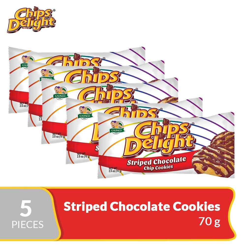 Chips Delight Striped Chocolate 70g (5 Pieces) | Shopee Philippines