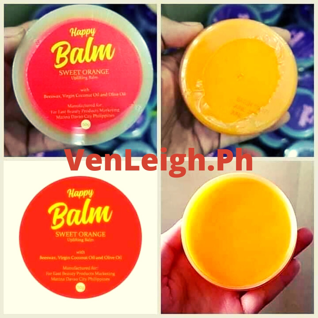 Happy Balm Healing Rub Sweet Orange (Uplifting Balm) 50g | Shopee ...