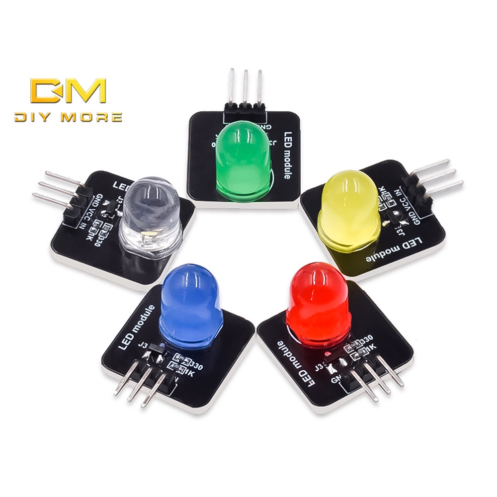 DIYMORE Dc3.3v-5v 10mm Light-Emitting Module Led Light Sensor Diode ...
