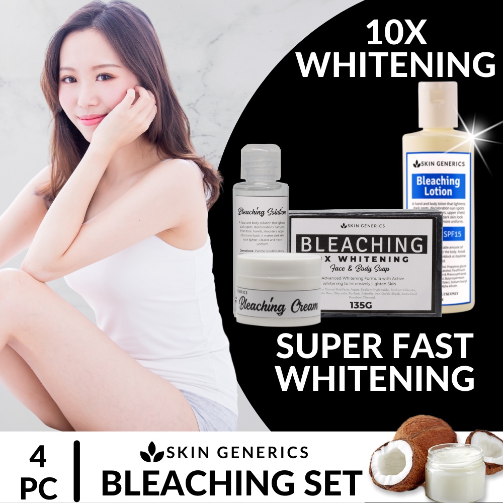 [ 10X WHITENING BLEACHING SET ] SkinGenerics 4in1 Bleaching Set ...