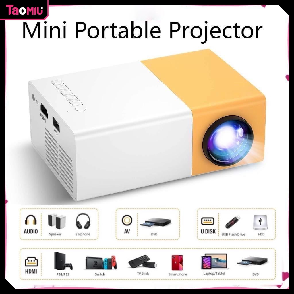 Mini Projector, Portable Projector with HDMI USB Interfaces and Remote ...