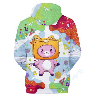 Kids Cartoon Hoodie Lankybox Boxy Foxy Rocky Boys/Girls Casual Hoody ...