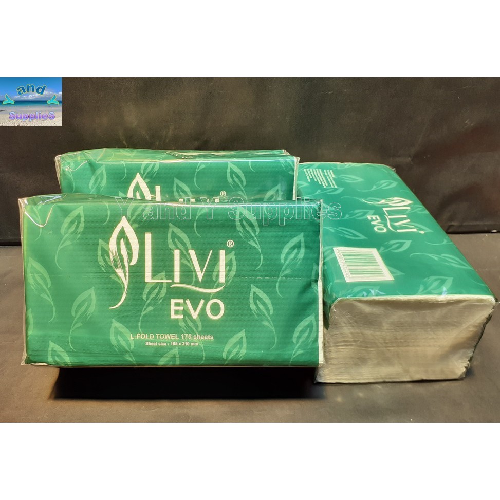 LIVI Evo Interfolded Paper Towel, White, Virgin Pulp | Shopee Philippines