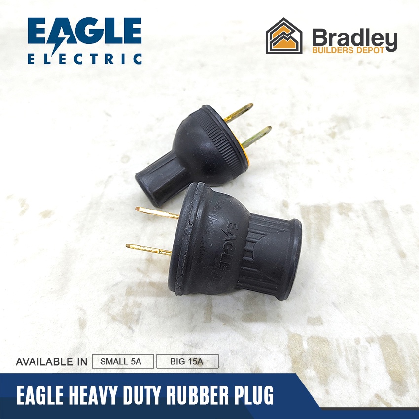 Eagle Heavy Duty Rubber Plug (5A/15A) | Shopee Philippines