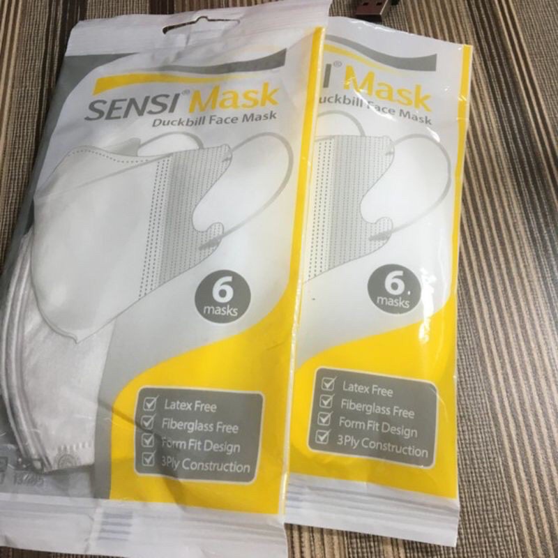 Duckbill Sensi Contents 6 Masks per Pack | Shopee Philippines