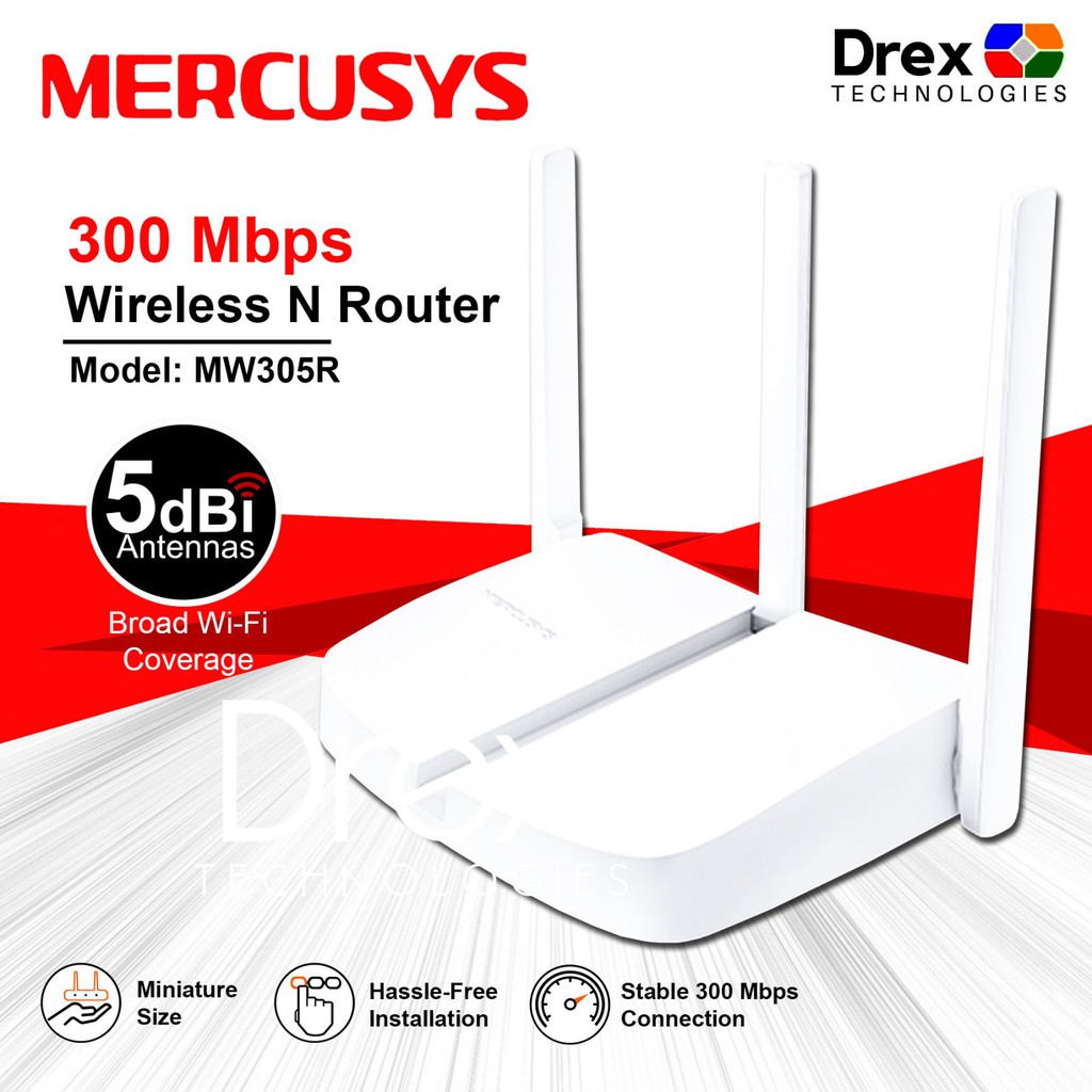 Mercusys Mw305R 300Mbps Wireless N Router | Shopee Philippines