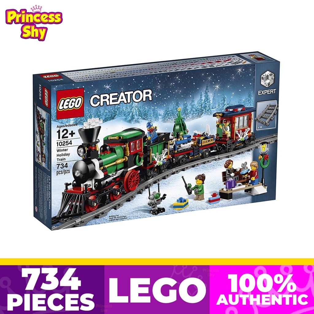 LEGO 10254 Creator Expert Winter Holiday Train Building Toy 734pcs ...