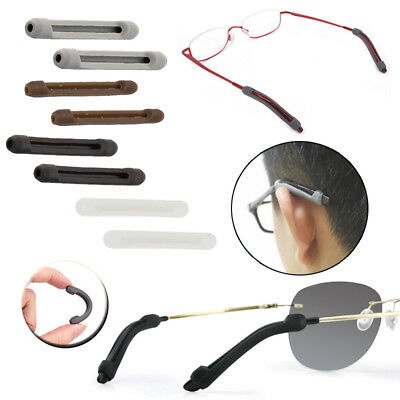 1 Pair Silicone Glasses Ear Hooks Sport Eyeglass Strap Holder Temple ...