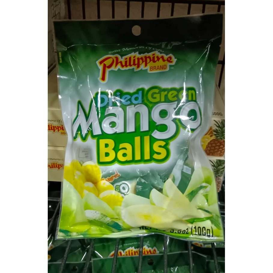 PHIL BRAND DRIED GREEN MANGO BALLS 100G | Shopee Philippines