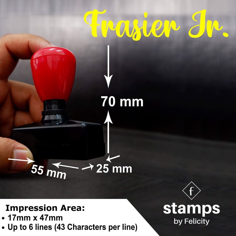 CUSTOMIZED SELF INKING STAMPS Logo 47mmX17cm | Shopee Philippines