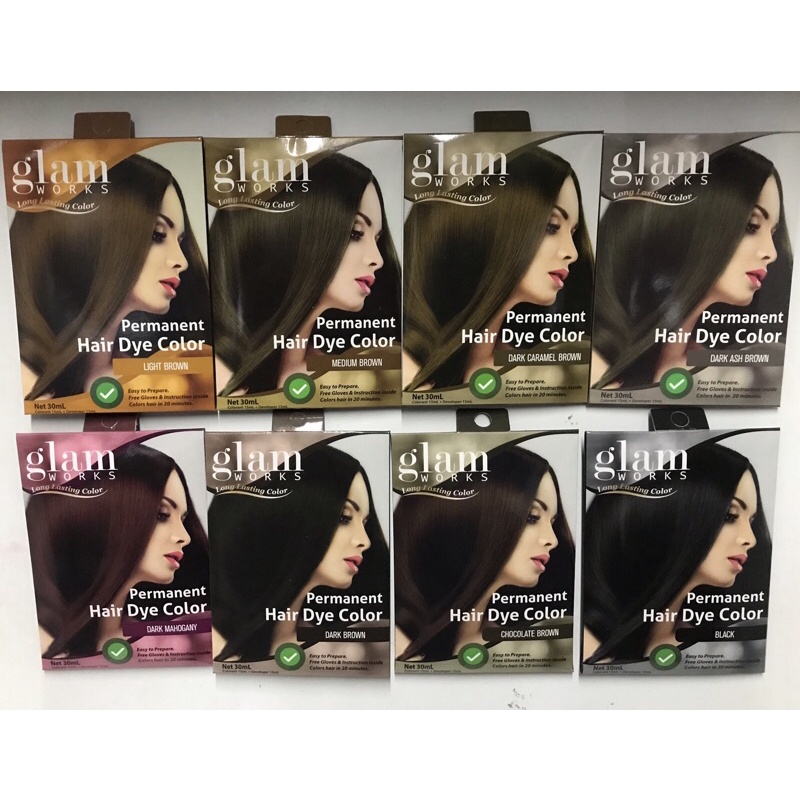 Glam Works Glamworks Permanent Hair Dye Color 30mL | Shopee Philippines