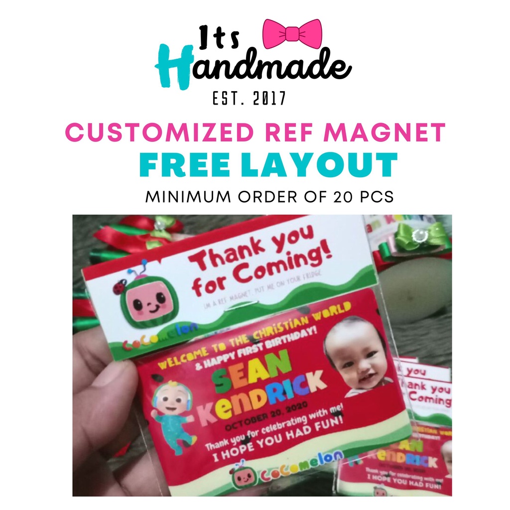 Personalized Ref Magnet Souvenir (20pcs Minimum Order) | Shopee Philippines
