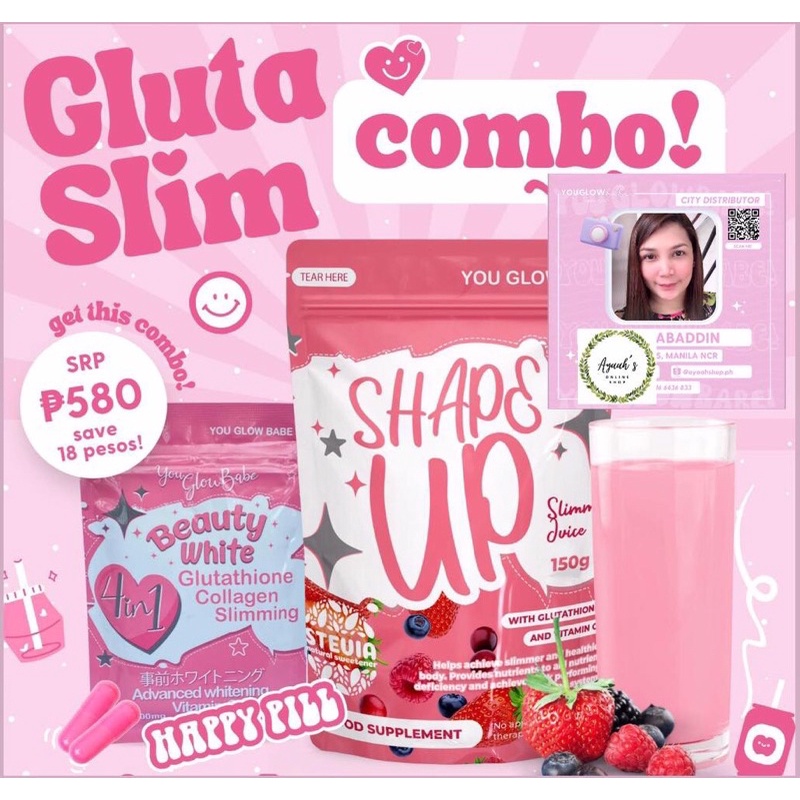 Beauty White Capsule Shape Up Juice By You Glow Babe Shopee Philippines