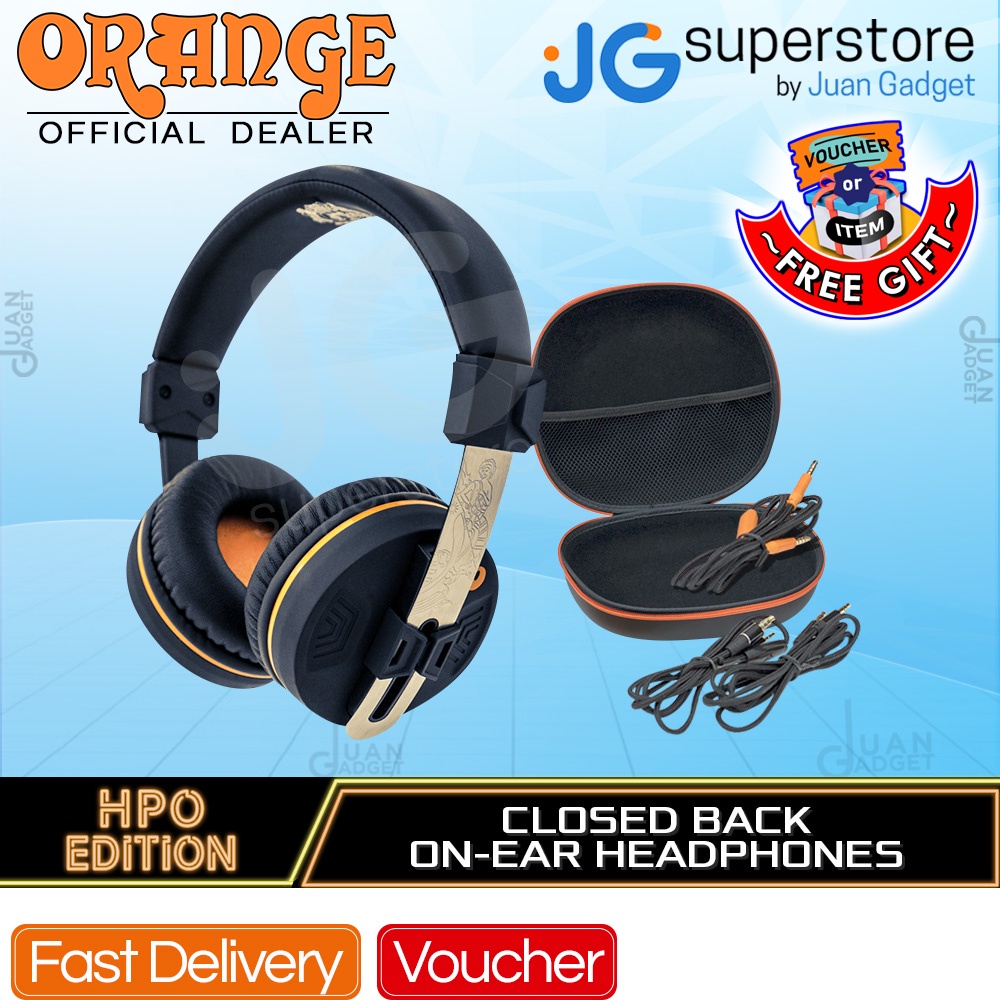 Orange Amps O EDITION Closed-Back Headphones with Mic and Remote ...
