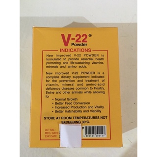 V-22 powder vitamins + minerals + amino acids mix to feeds 200g ...