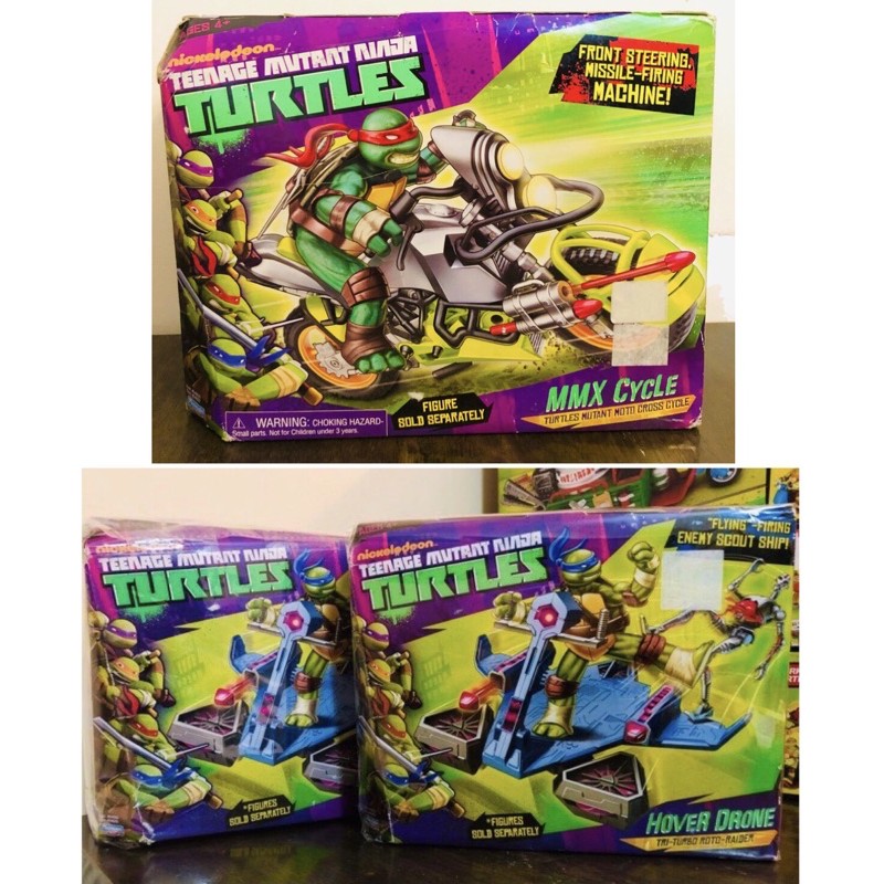 Teenage Mutant Ninja Turtles Vehicles Hover Drone/MMX Cycle (Each Sold ...